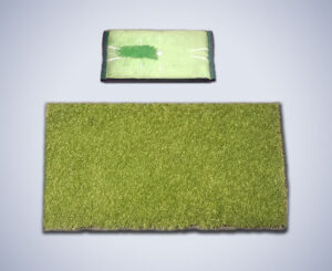 INDOOR Mat with HEIGHT EQUALIZATION Foot Stand, Acu-Strike Golf Impact ...